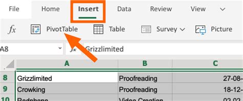 How To Create A Pivot Table In Excel Online