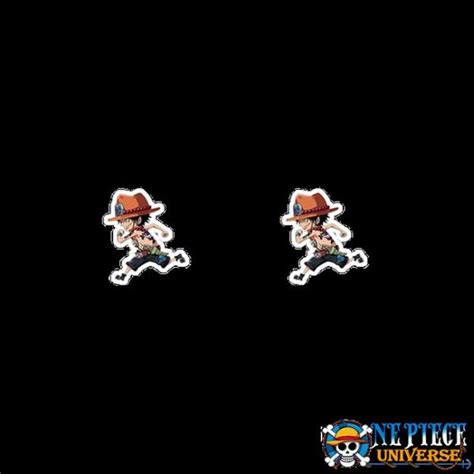 Anime Portgas D Ace Earrings Acrylic Clip Earring One Piece Universe