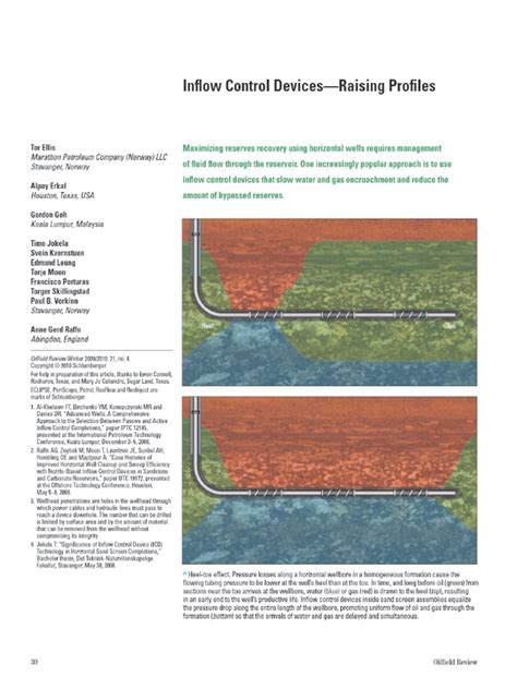 Inflow Control Devices Raising Profiles Slb Pdf