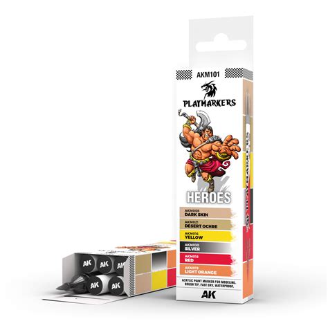 Ak Interactive Akm101 Zestaw Markerów Playmarkers Heroes Modeledopl