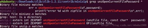 使用minizip解压缩多个文件（基于zlib） csdn博客