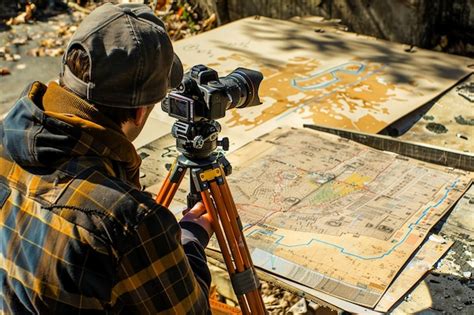 Topographic survey data collection ar generative ai | Premium AI-generated image
