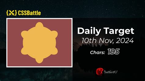 10 11 2024 css battle daily challenge 100 match youtube
