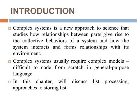modeling complex system ppt