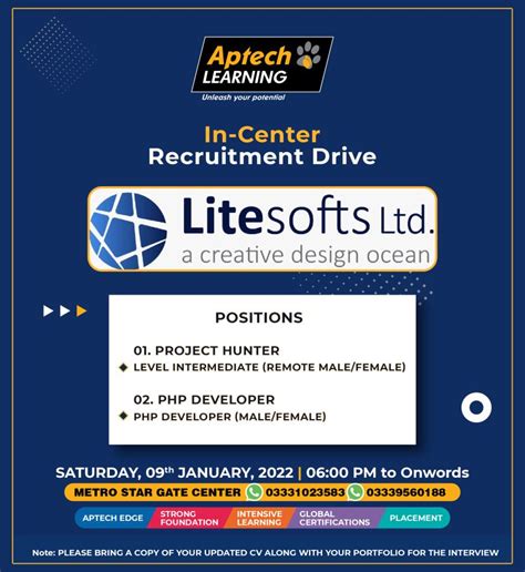 Aptech Aptech Aptechstargate Aptechlearning Recruitment Developer