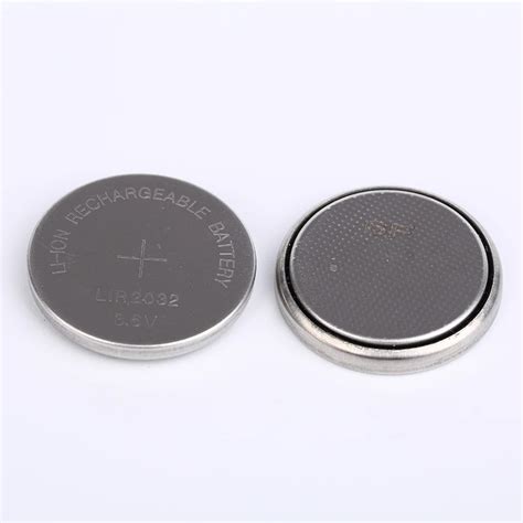Lir2032 Button Cells Battery Lir 2032 Coin Cell 3 7v Rechargeable Lithium Battery For Electronic