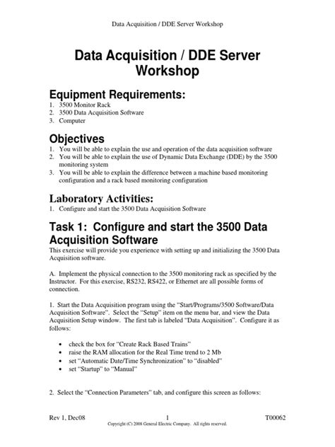 T00062 Data Acquisition Dde Server Workshop Pdf Software Server