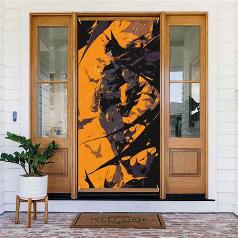 Door Decorations Banner Batman Door Cover For Porch Party Indoor