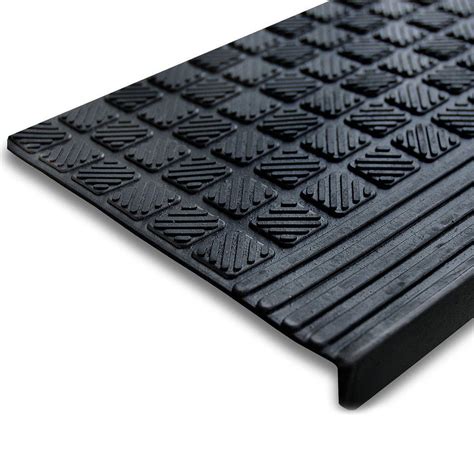 Outdoor Stair Tread Mats Anti Slip Rubber Step Mat Diamond 25 X