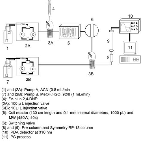 Schematic Diagram Of An On Line Derivatization Hplc System Download Scientific Diagram