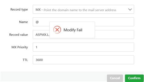 Dns Manager Error To Add Mx Record Aapanel Free Hosting Control