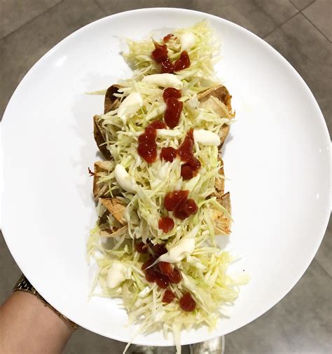 Gente Nutriendo Gente Tacos Ticos Clásicos 🌮 And Repollo Arreglado Los Tacos Son De Pollo