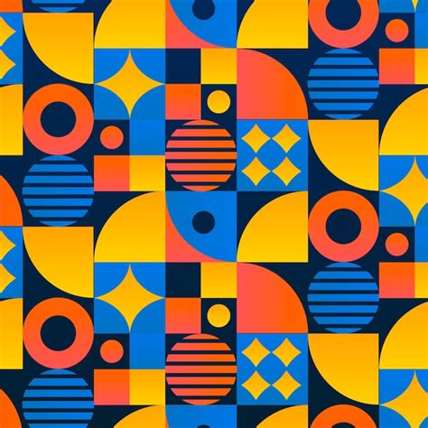 premium vector gradient geometric abstract shapes pattern