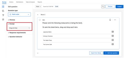 Rank Order Question