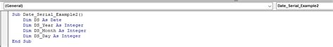 microsoft excel vba dateserial function tpoint tech