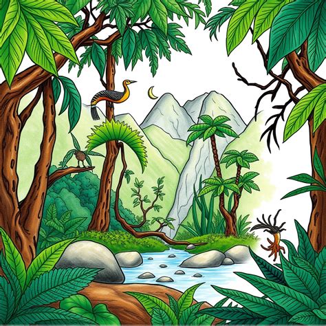 Best Rainforest Drawing Ideas Vondy