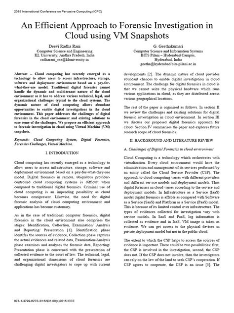 forensic investigation in cloud using vm snapshots pdf cloud