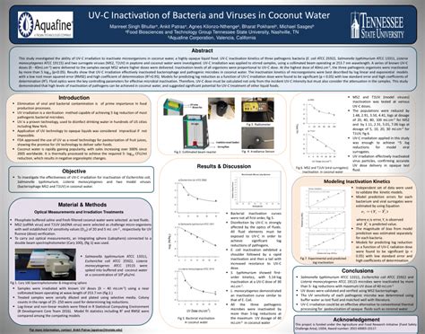 Pdf Uv C Inactivation Of Bacteria And Viruses In Coconut Water