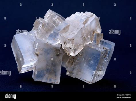 Halite Or Rock Salt Is A Sodium Chloride Mineral Crystallized Sample