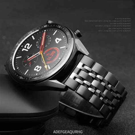 Jual Stainless Steel Strap Besi Metal Band Beads Huawei Watch Gt Hitam Jakarta Pusat