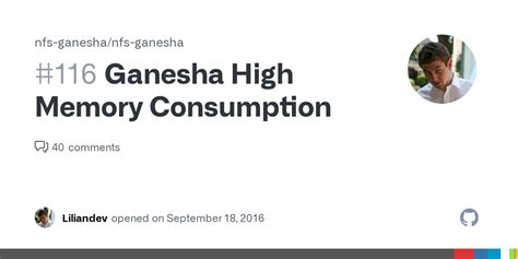 Ganesha High Memory Consumption · Issue 116 · Nfs Ganeshanfs Ganesha · Github