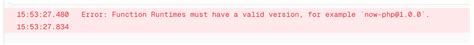 Python，function Runtimes Must Have A Valid Version Help Vercel Community