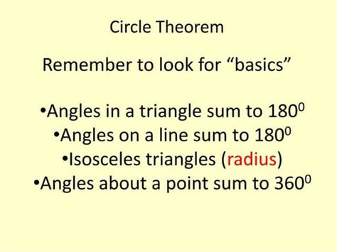 Circle Theorems Pdf