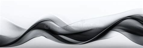 Flowing Abstract Black And White Waves Create A Smooth Motion In A Minimal Design With High
