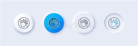 do not touch hand icons stock illustrations 325 do not touch hand
