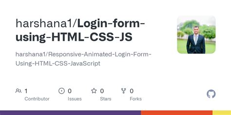 Github Harshana Login Form Using Html Css Js Harshana Responsive Animated Login Form Using