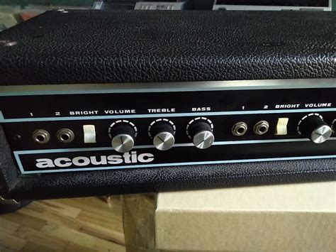 Acoustic Early 70s Model 150 Guitar Bass Amplifier Head Reverb