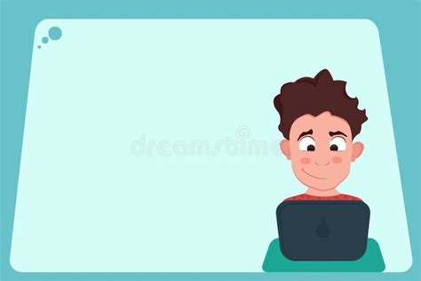 Young Programmer Man Character Coding On Notebook Stock Vector