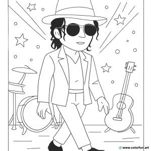 22 Dibujos Para Colorear De Michael Jackson Dibujos Para Colorear