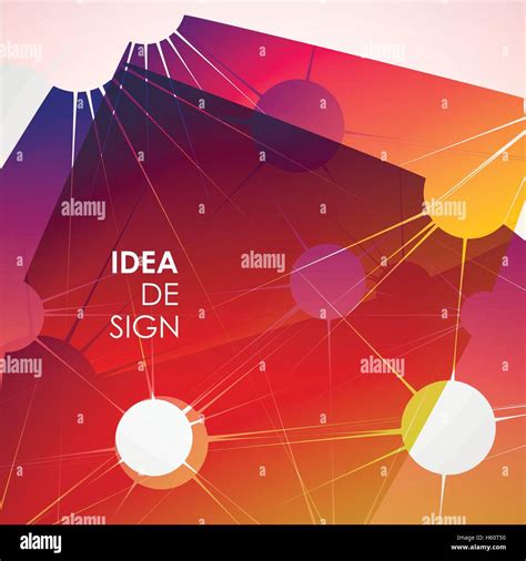 Dynamic Molecule Structure Science And Connection Concept Neurons Abstract Ball Stock Vector