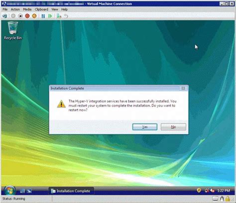 difficulty in installing hyper v integration services