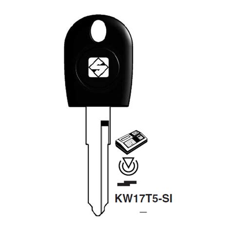 Transponder Cloneable Key Blanks Ilco Kw17t5 Si Transponder Cloneable