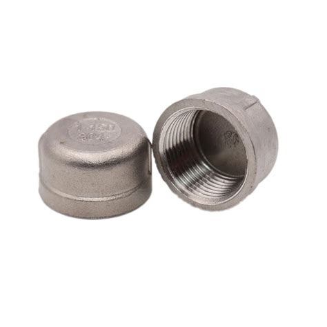 파이프캡 초크 플러그 Ss304 스테인레스 파이프 튜브 엔드캡 스토퍼 피팅 1 8 암 Bsp 티몬