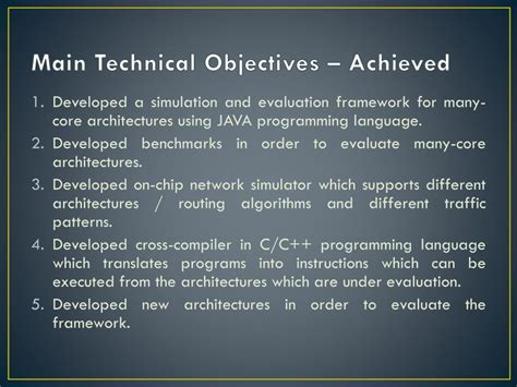 Ppt Simulation And Evaluation Framework For Manycore Architectures Powerpoint Presentation