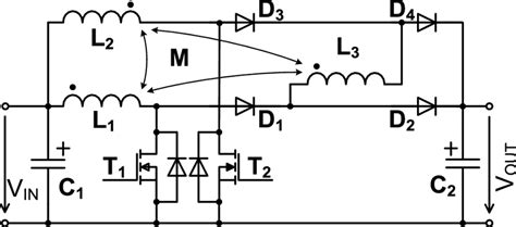 Principal Schematic Of The Dual Interleaved Boost Converter With