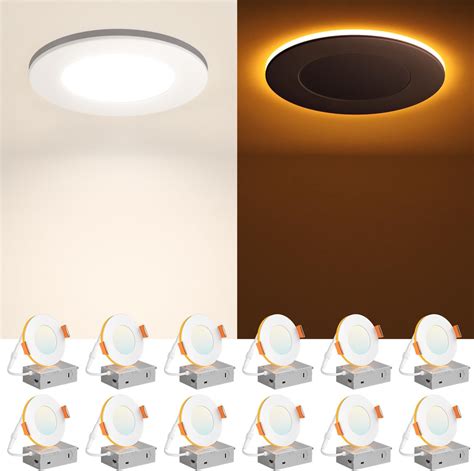 Cloudy Bay 6 Pack 3 Inch 5cct Led Recessed Down Light With Night
