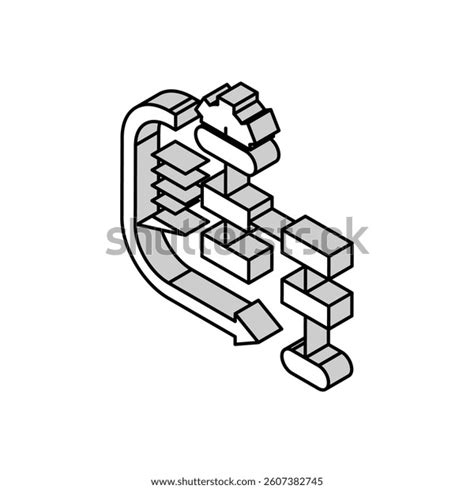 Uml Diagrams Analyst Isometric Icon Vector Stock Vector Royalty Free 2607382745 Shutterstock