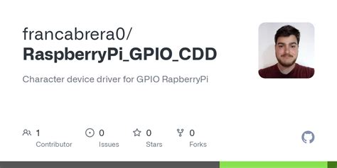 GitHub Francabrera0 RaspberryPi GPIO CDD Character Device Driver For