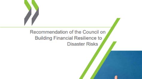 Oecd Recommendation On Building Financial Resilience To Disaster Risks Preventionweb