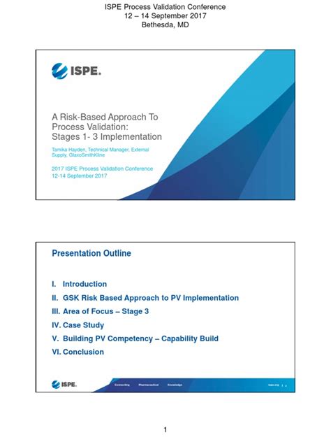 A Risk Based Approach To Process Validation Stages 1 3 Implementation Pdf