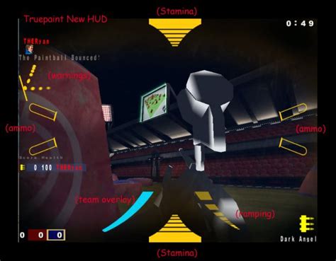 HUD Explanation Image Truepaint Mod For Quake III Arena ModDB