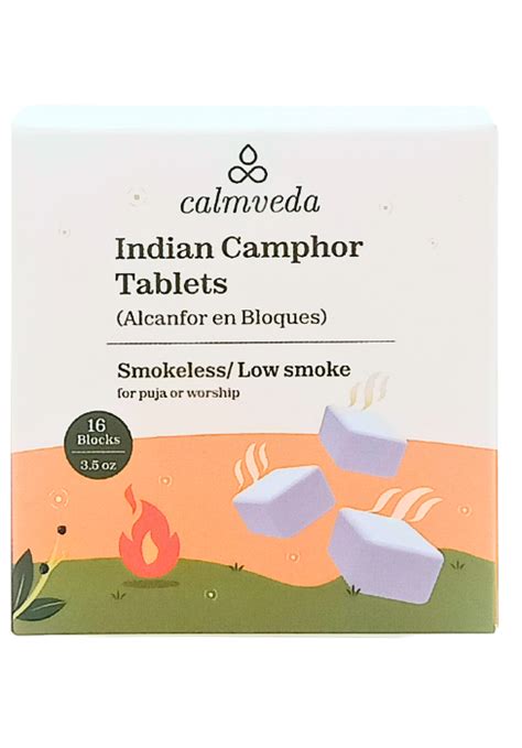 Smokeless Indian Camphor Blocks Refined For Worship 16