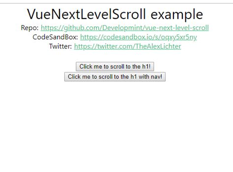 Click To Scroll Component VueNextLevelScroll Vue Script