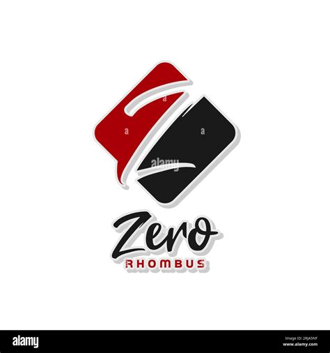 Abstract Brush Initial Letter Z With Square Logo Design Stock Vector