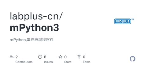 Github Labplus Cnmpython3 Mpython掌控板编程软件