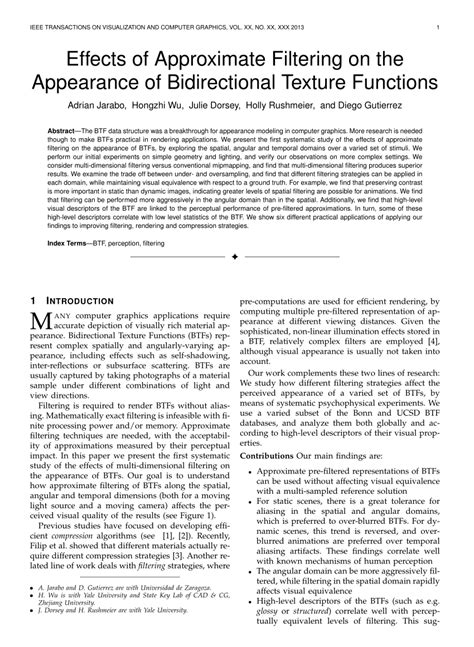 pdf effects of approximate filtering on the appearance of
